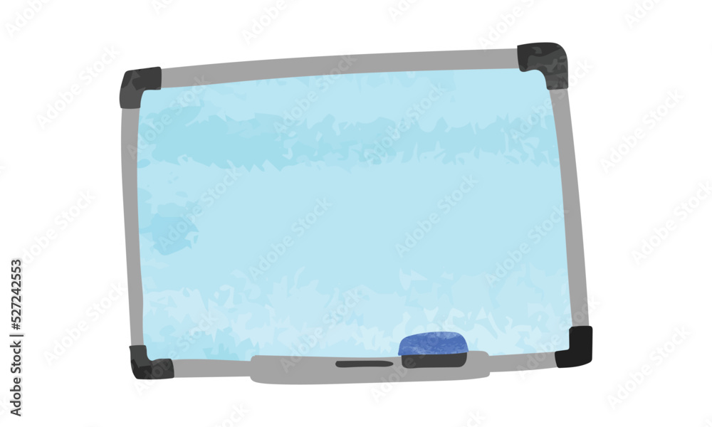 Whiteboard for markers watercolor illustration isolated on white ...
