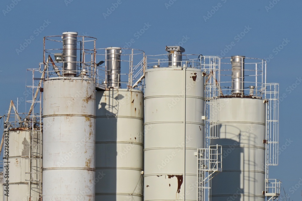 Стокове фото Instalaciones en una gravera para la elaboración de ...