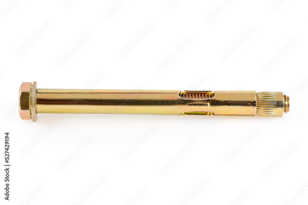 Screw-bolt metallic anchors with yellow zinc coating for concrete ...
