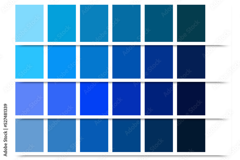 Blue color palette. Pastel color sky. Gradient color. Vector ...