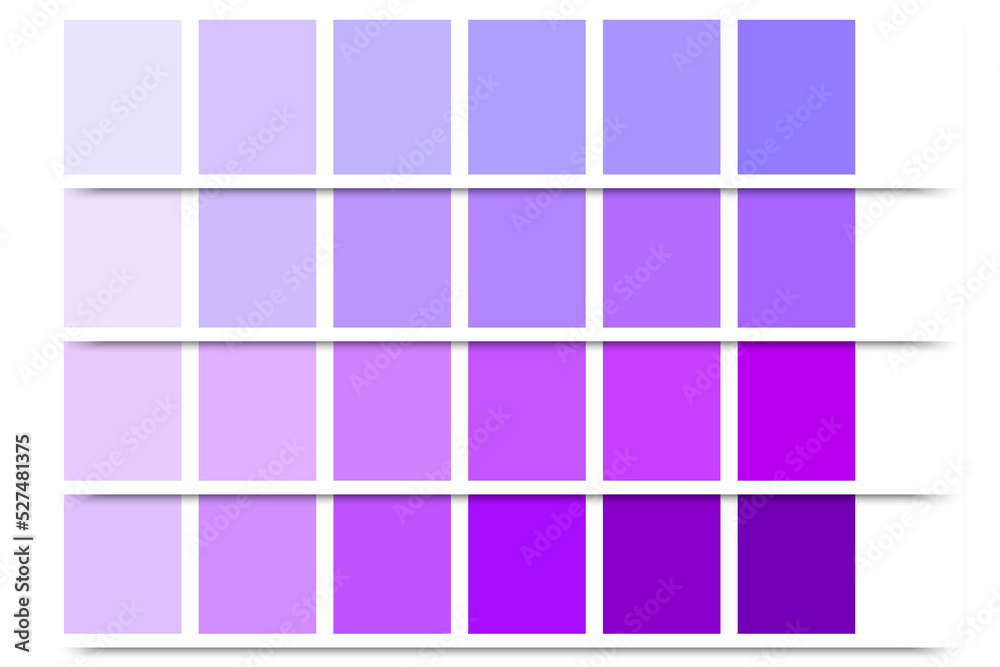 purple palette. Pastel colors. Line art. Design element. Vector ...