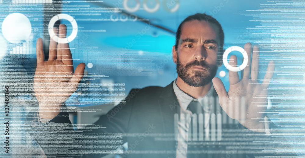 Software designer, futuristic engineer and big data programmer working on erp and information ...