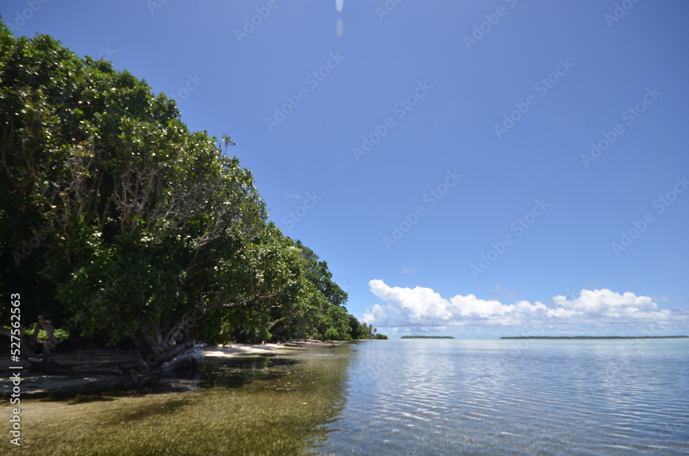 Kuop atoll in Truk lagoon, Chuuk also known as Neoch atoll and ...