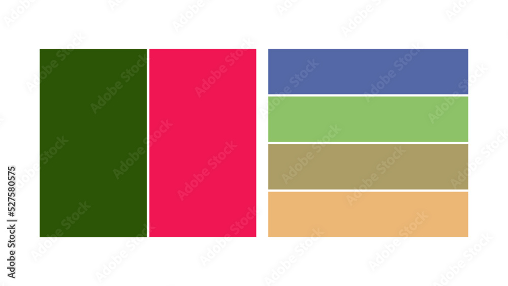 primary and secondary color palette Stock Vector | Adobe Stock