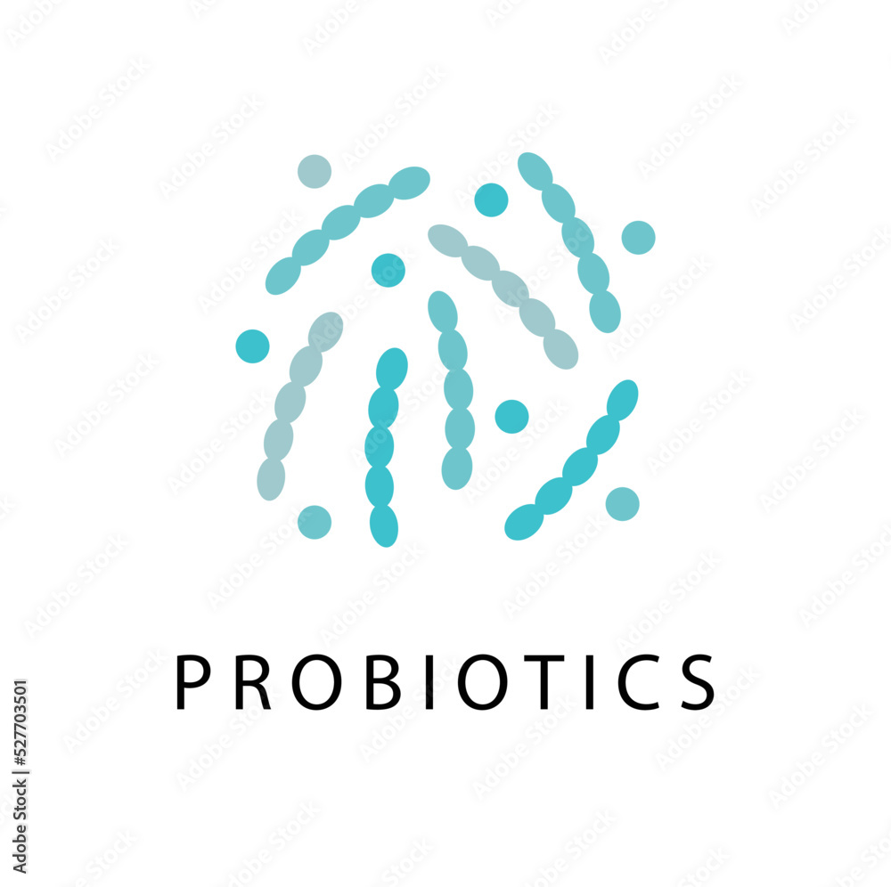 Probiotics bacteria vector design. Concept of design with Lactobacillus ...