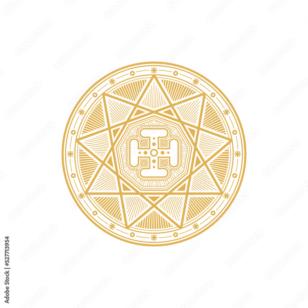 Alchemy and occult science magic symbol, esoteric religion and ...