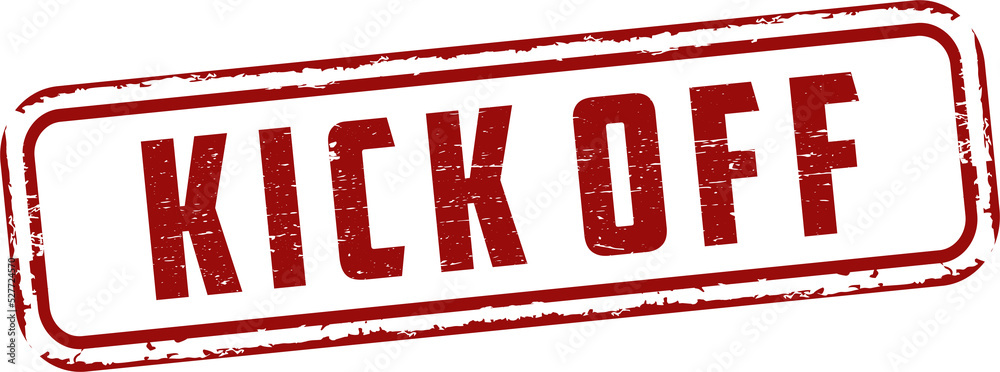 ภาพประกอบ Stock Kick off grunge rubber stamp png | Adobe Stock
