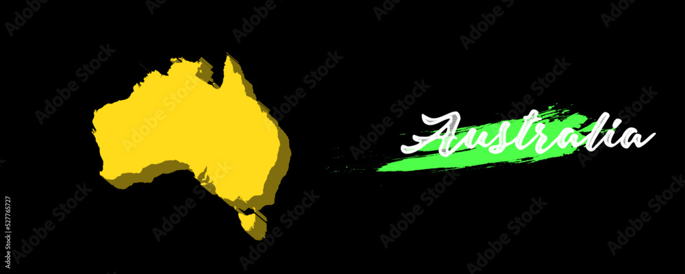 australia map, australia outer boundary map, australia projected map ...