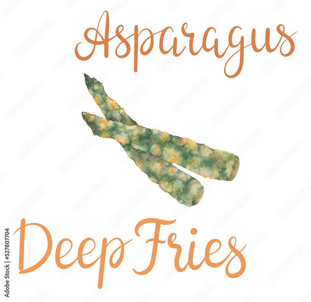 Asparagus Twigim Korean Deep Fries. Crispy fried vegetable tempura ...
