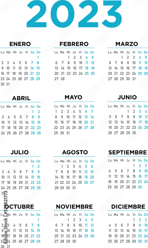 Calendarios 2023 Mei 2023 Kalender Week Start Zondag Modern Design