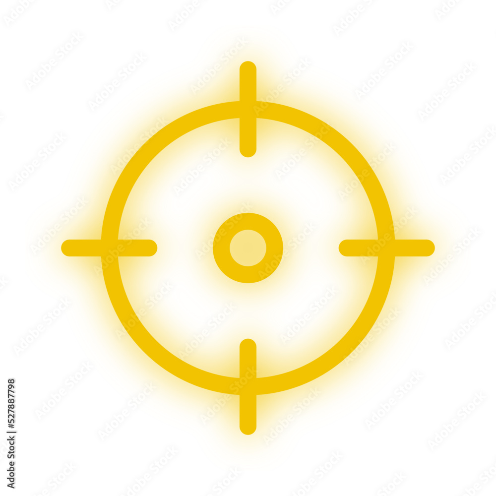 neon light crosshair element Stock Vector | Adobe Stock
