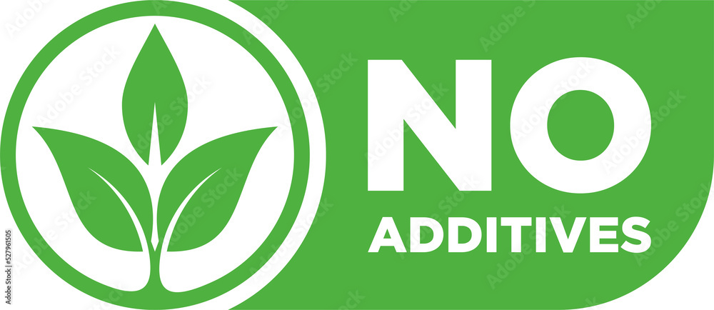 No additives sign for healthy natural food products label - png ...