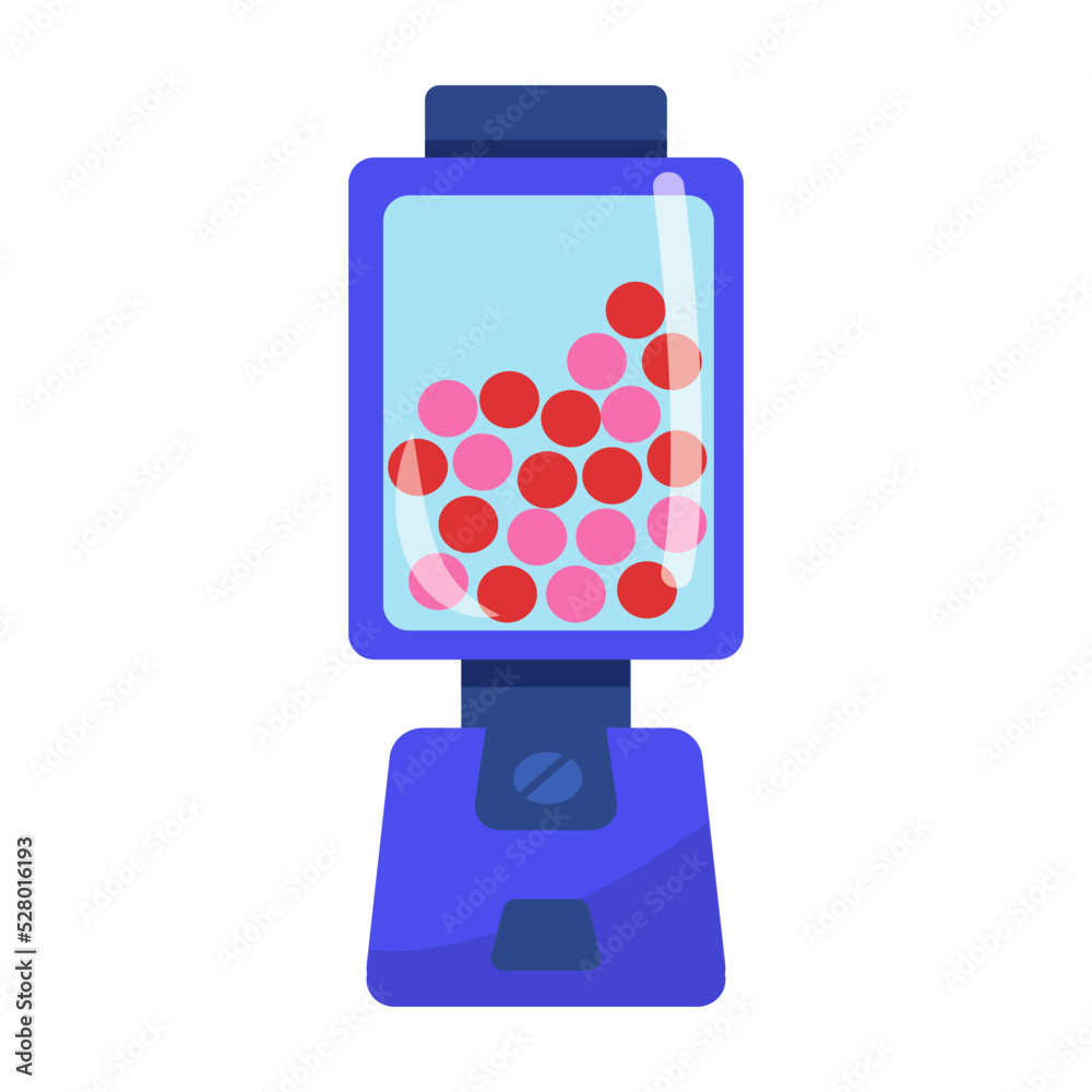 Cute cartoon gashapon, capsule vending machine. Vector clipart ...