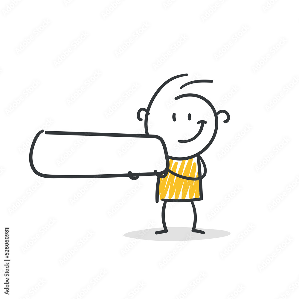 Strichfiguren / Strichmännchen: Interpunktion Bindestrich, Minus. (Nr ...