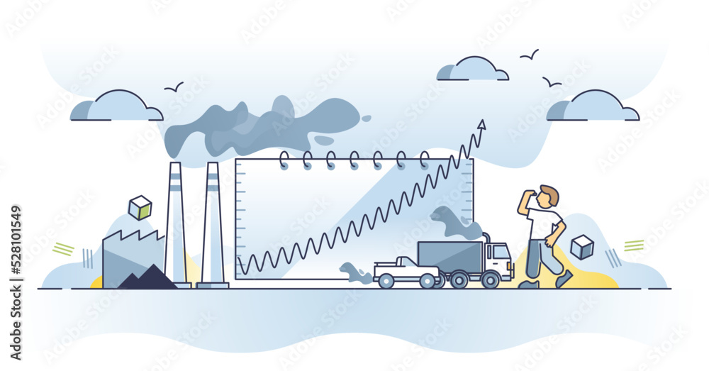 Keeling curve daily record of global atmospheric carbon dioxide ...