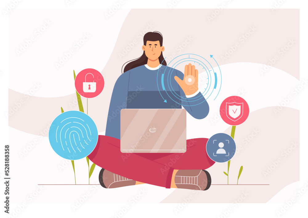 ID verification, identification for access to personal data information ...