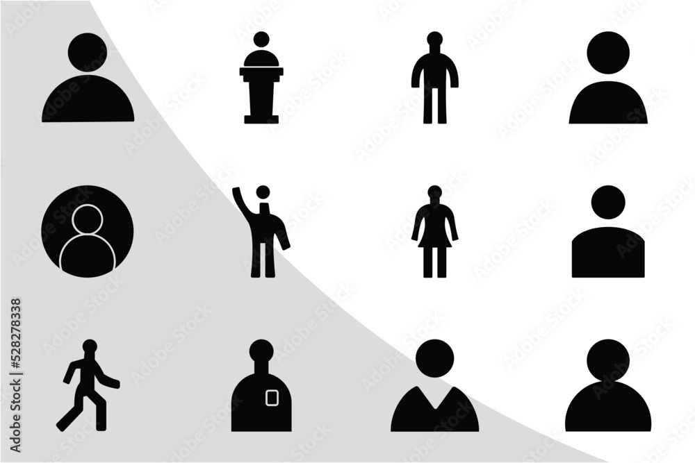 Man Icons Fill, Male and Female Svg, Man Fill Bundle, Icon Bundle ...