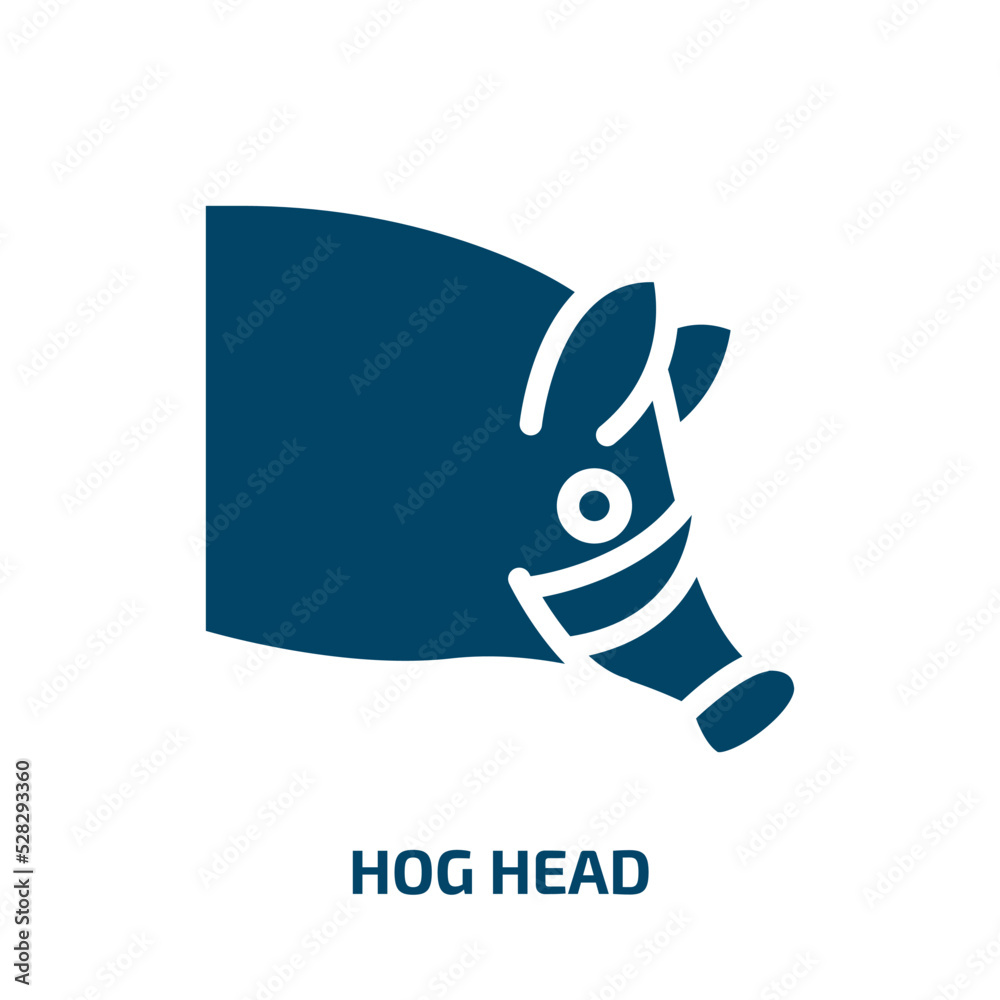 Stock-Vektorgrafik „hog head vector icon. hog head, hog, head filled ...