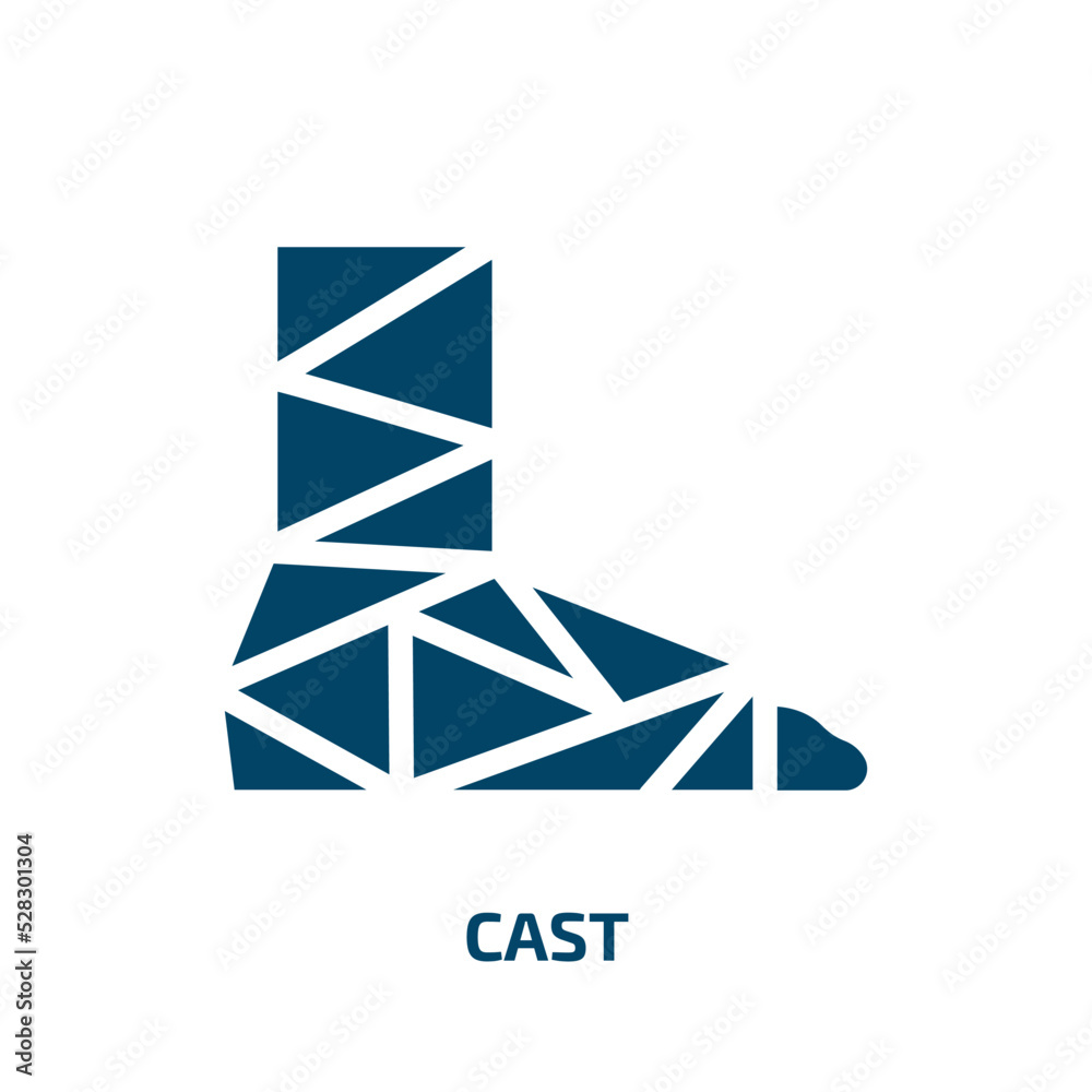 cast vector icon. cast, medical, care filled icons from flat hospital ...