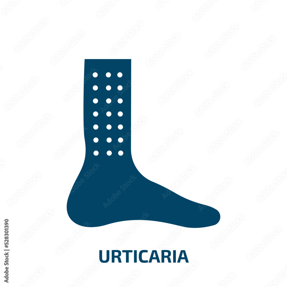 urticaria vector icon. urticaria, antihistamine, histamine filled icons ...