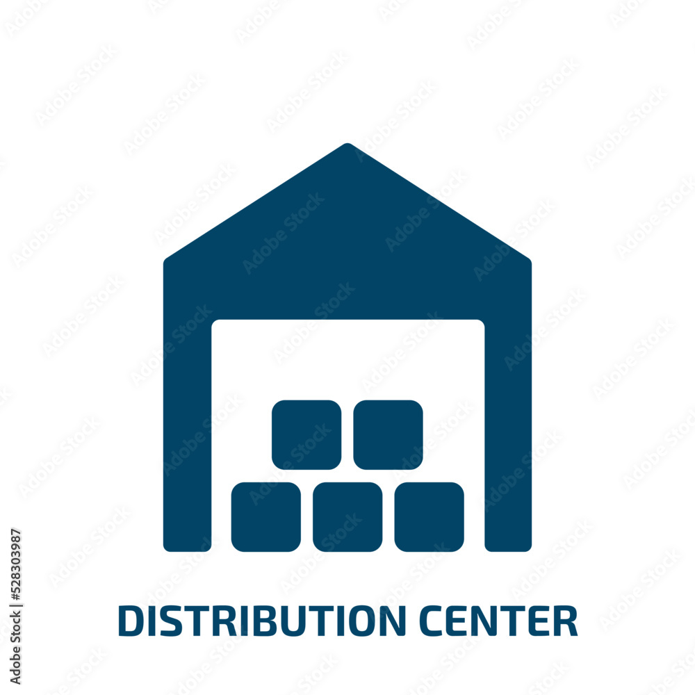 distribution center vector icon. distribution center, distribution ...