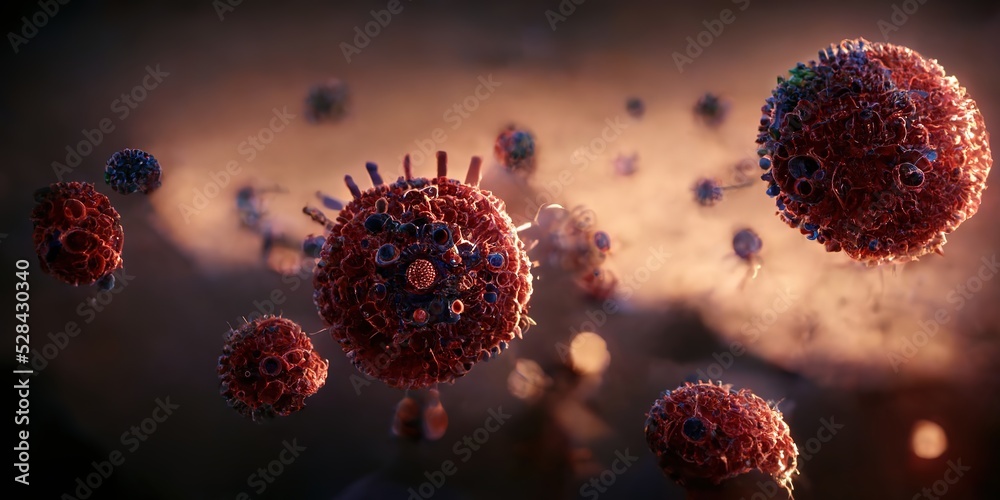 Ai Generated 3d Illustration Of Coronavirus Showing New Modern Desease ...