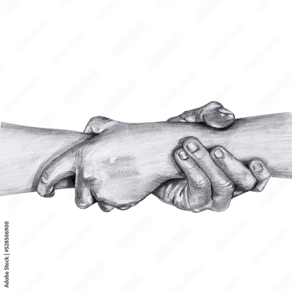 Hand drawn hands on transparent background - PNG format. Stock ...
