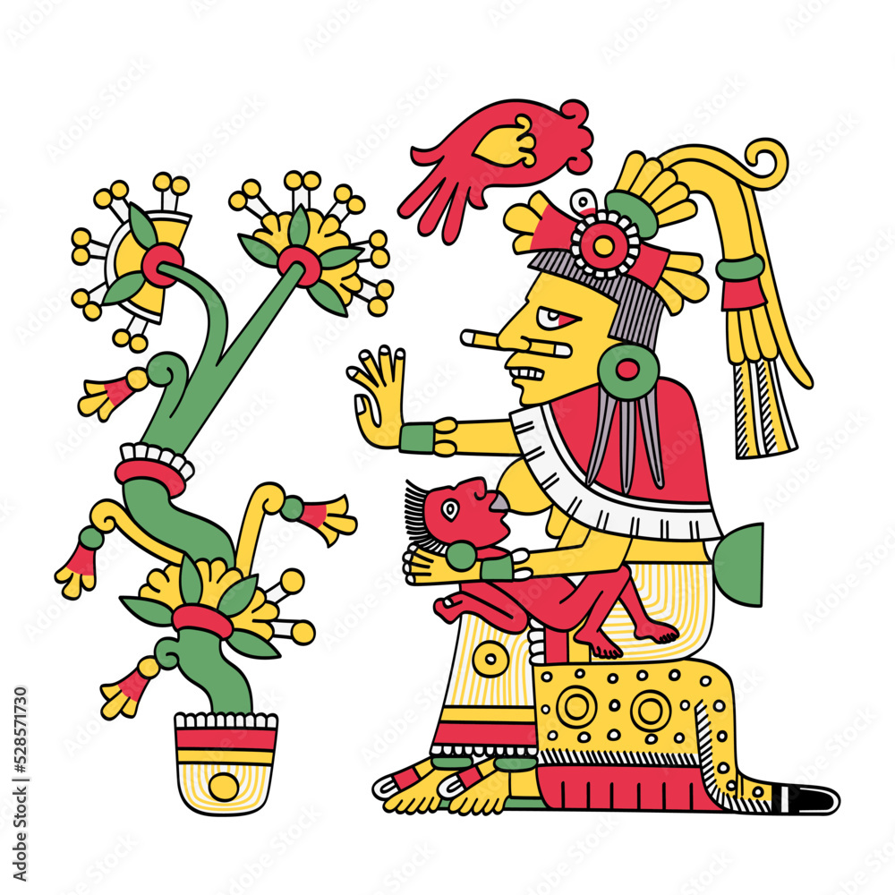 Chalchiuhtlicue, Aztec goddess of water, rivers, seas, streams, storms ...