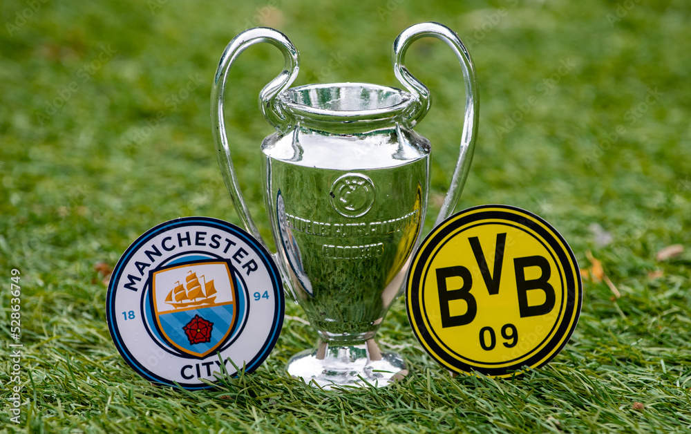 September 3, 2022, Moscow, Russia. Emblems of football clubs ...