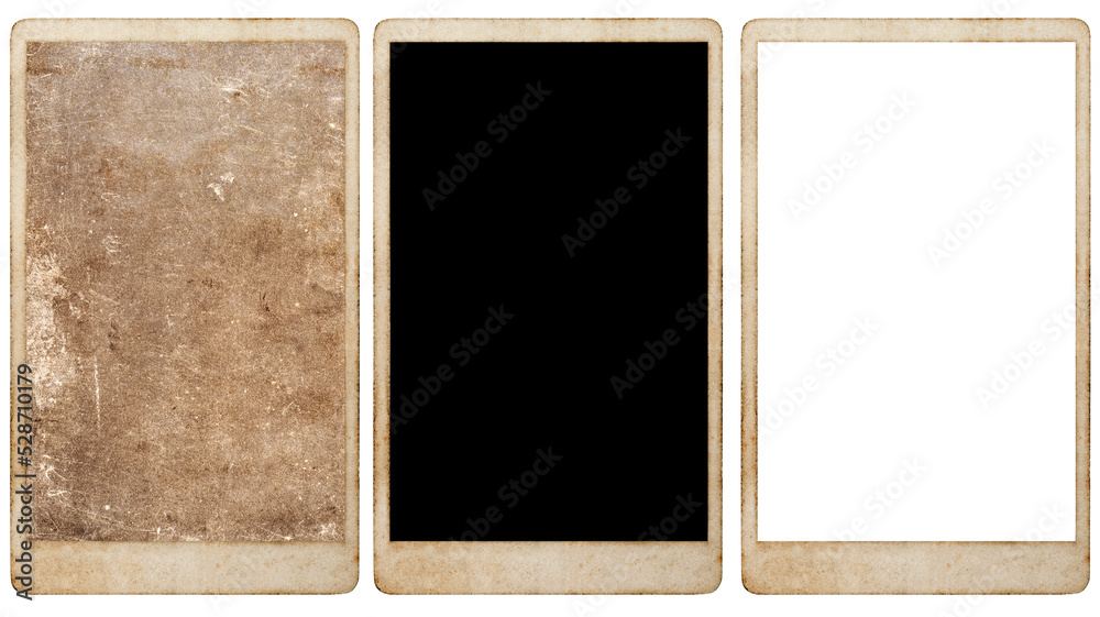 Old paper photo frame vintage texture background Stock Photo | Adobe Stock