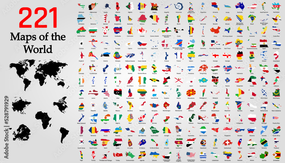 All 225 Complete Countries Map of the World Perfect Icons . A complete ...