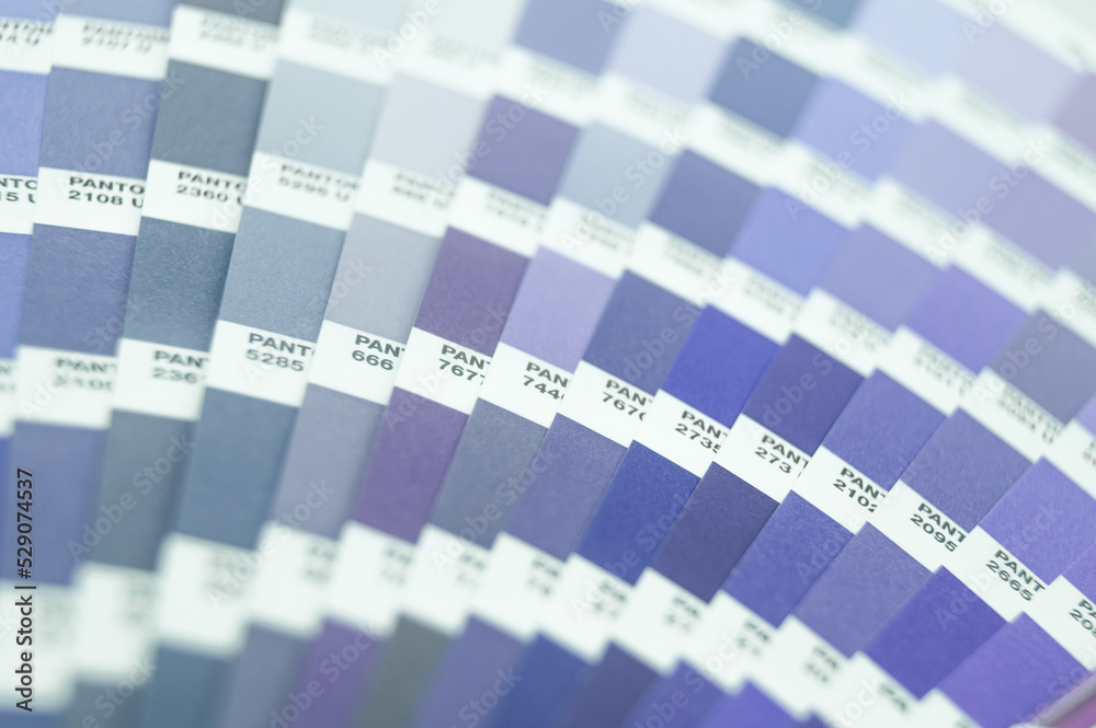 Berdsk, Russia - 13 feb 2022: Pantone color guide. Palette of blue and ...