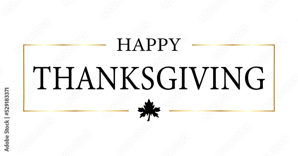 Happy Thanksgiving Logo PNG Stock Illustration | Adobe Stock