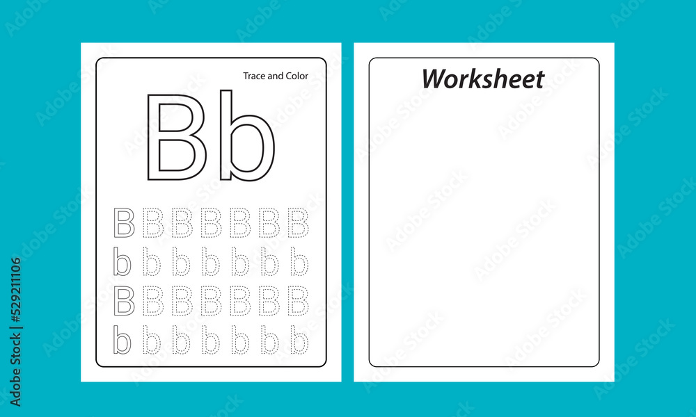Alphabet letters tracing worksheet. Tracing and Coloring worksheet for ...
