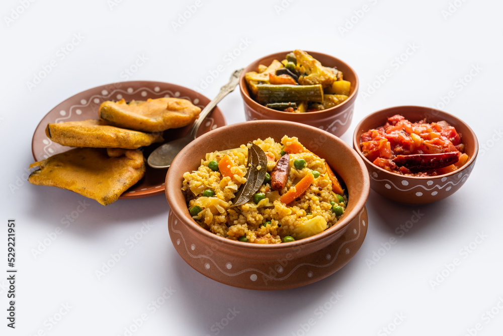 Bengali Bhog food for Indian Hindu Durga Puja or pooja festival ...
