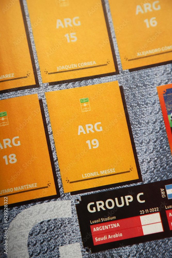 Foto de Stock FIFA World Cup Qatar 2022. Panini Group. Stickers album ...