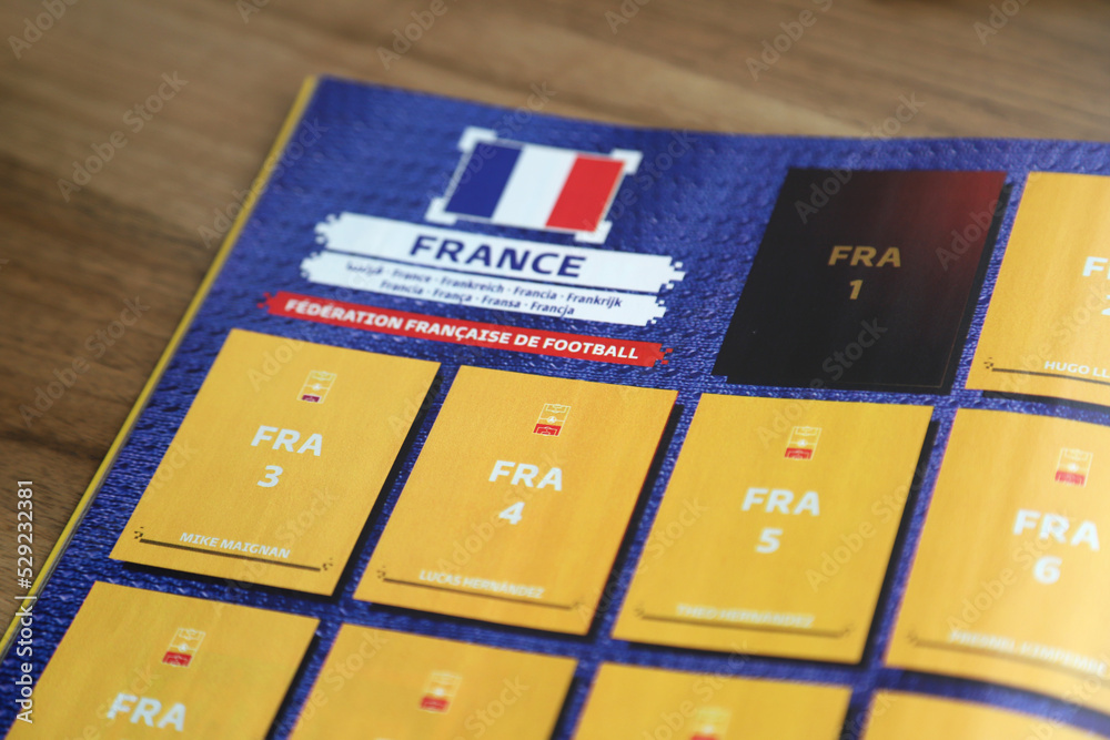 FIFA World Cup Qatar 2022. Panini Group. Stickers album. Group D ...