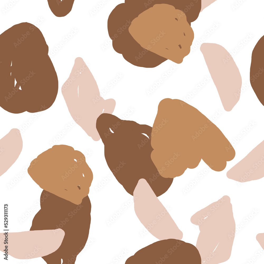 Mocha mousse color of 2025. Aesthetic contemporary seamless pattern ...