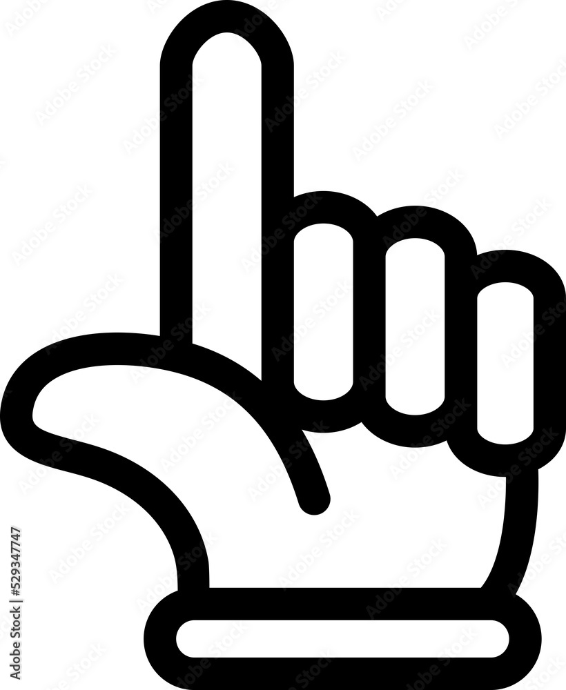 finger / pointer icon (png) Stock Illustration | Adobe Stock