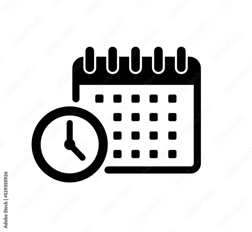 Schedule, task management icon illustration (png) Stock Illustration ...