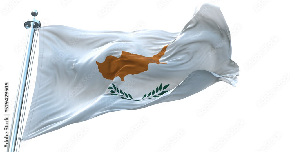 Cyprus flag on transparent background 4k Stock Illustration | Adobe Stock