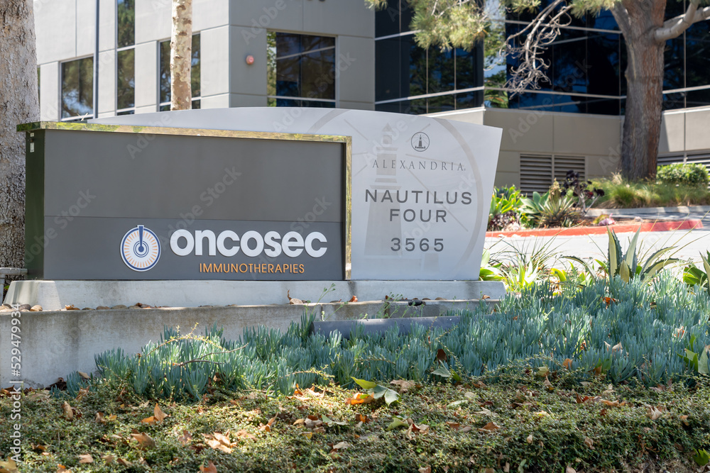 San Diego, CA, USA - July 9, 2022: OncoSec headquarters in San Diego ...