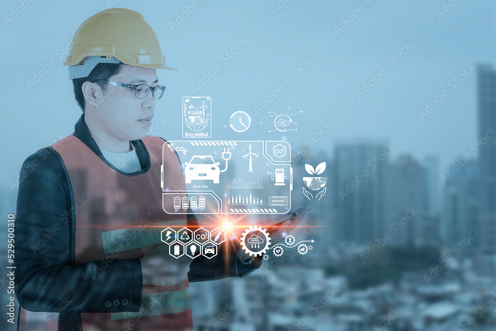 Revolving concept Natural energy,environment,recycling,production,clean ...