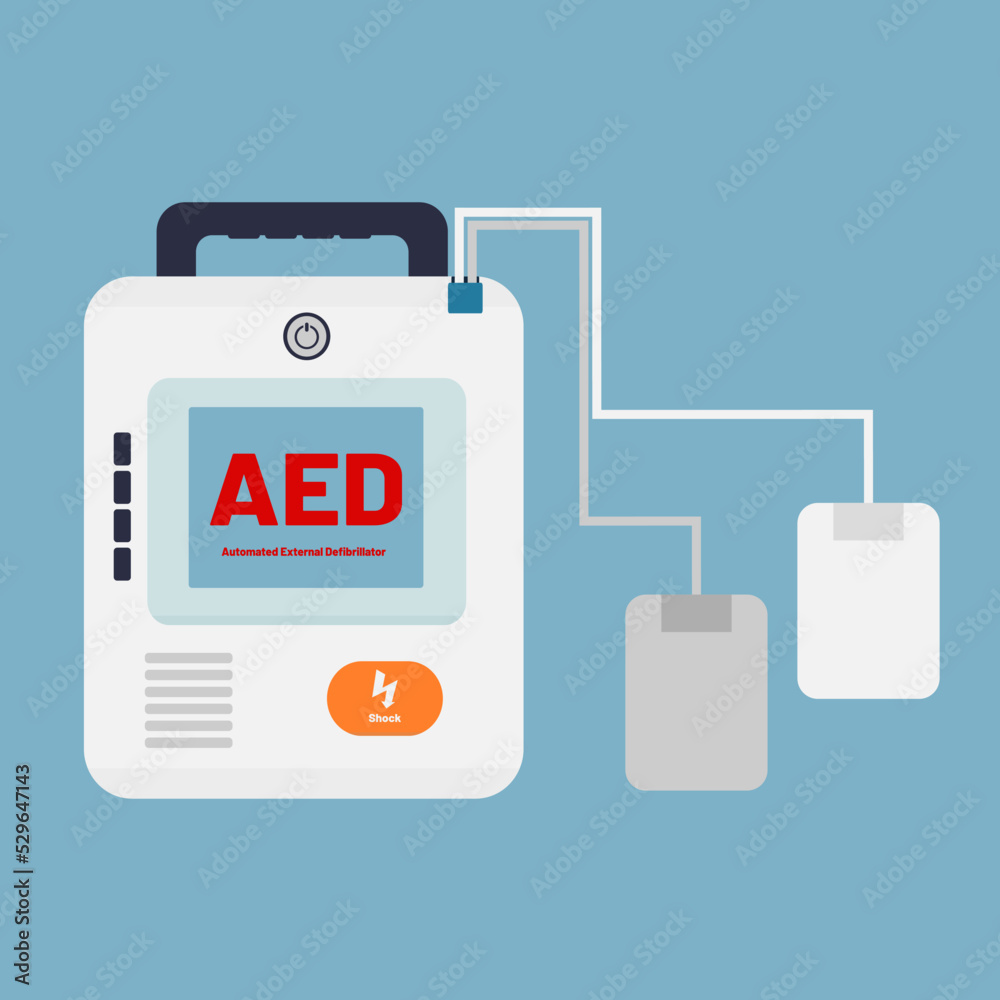 Automated external defibrillator (AED) is a portable electronic device ...