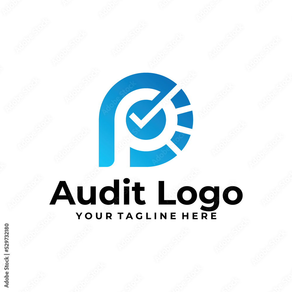 audit logo vector design template Stock Vector | Adobe Stock