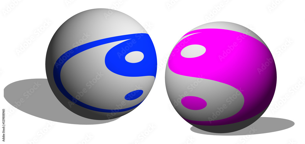3d render of a render of a symbol made from many spheres Stock ...