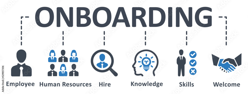 Onboarding icon - vector illustration . Onboarding, human resources ...