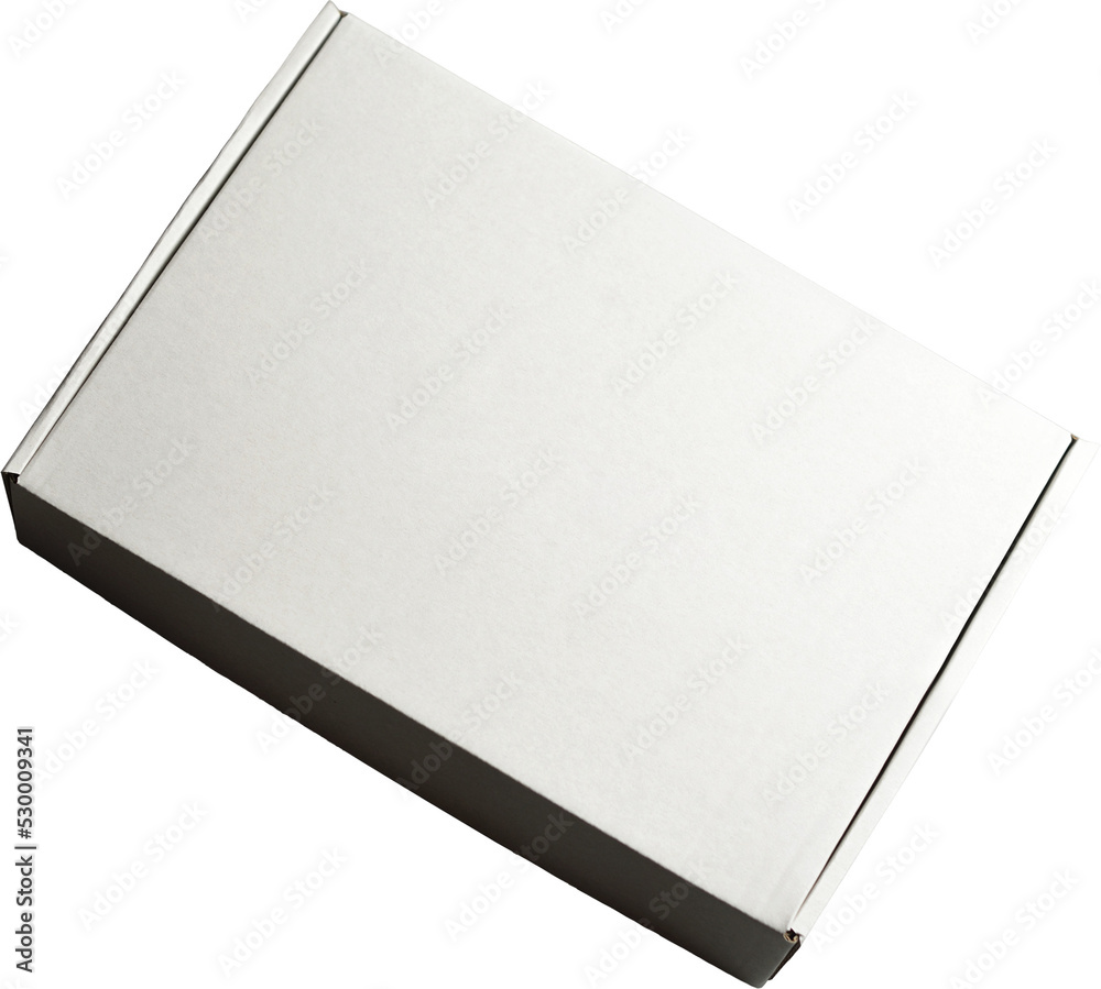 PNG. White box mockup isolated on transparent background Stock Photo ...