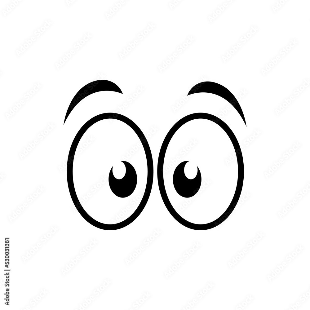 Cartoon eyes vector symbol icon design. Beautiful illustration isolated ...