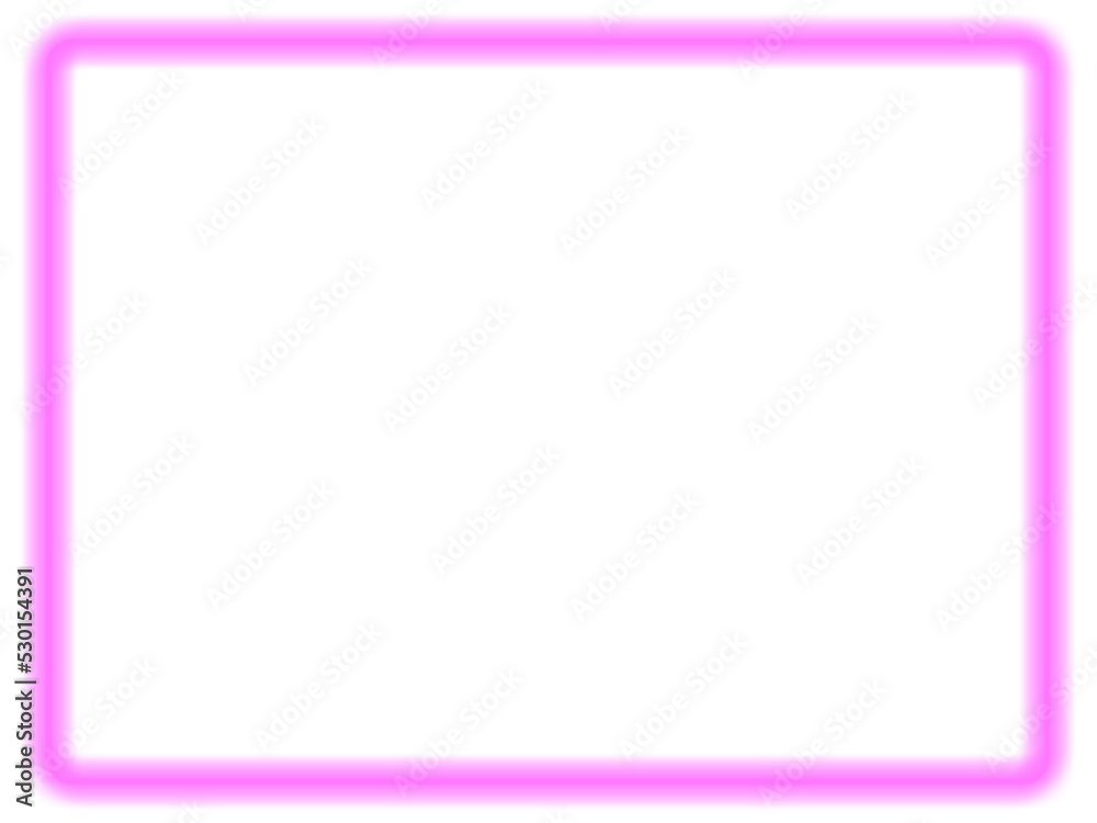 Neon lightning effect. Bright pink glowing rectangle. Isolated png ...